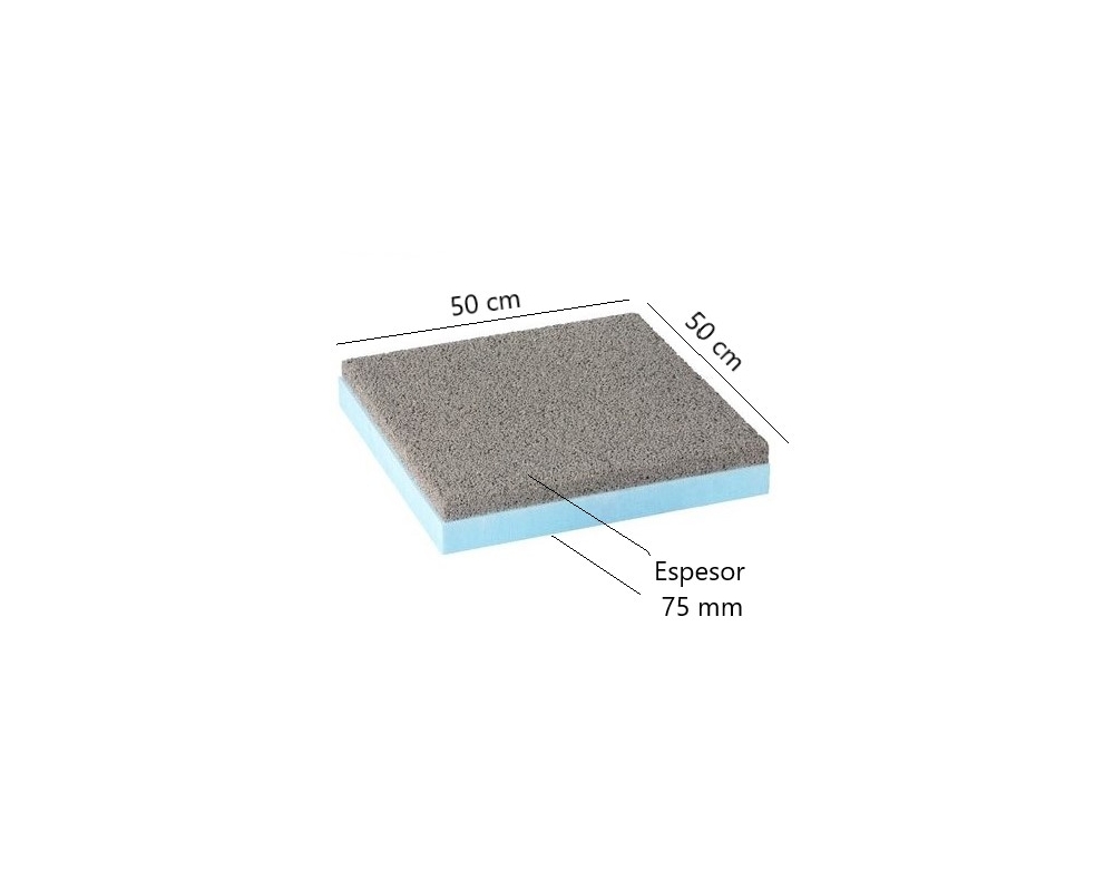 Losa filtrante gris Danosa Danolosa gris 50x50x7,5cm